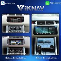 China Viknav 12.3 Inch Android Car Radio for Range Rover Sport L494 2013-2017 with 8GB RAM 128GB ROM Wireless CarPlay GPS Navigation for sale