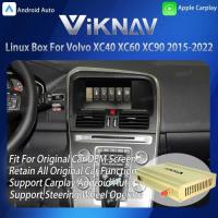 China ViKNAV Linux Interface Box for Volvo XC40 XC60 XC90 2015-2022 with 2GB RAM Wireless CarPlay Android Auto for sale