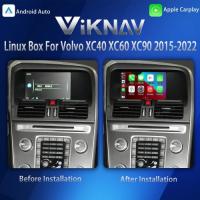 China ViKNAV Linux Interface Box for Volvo XC40 XC60 XC90 2015-2022 with 2GB RAM Wireless CarPlay Android Auto for sale