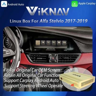 China Viknav Linux Interface Box for Alfa Stelvio 2017-2019 with 2GB RAM Wireless CarPlay Android Auto for sale
