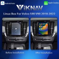 China ViKNAV Linux Interface Box for Volvo S90 V90 2018-2022 with 2GB RAM Wireless CarPlay Android Auto for sale