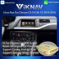 China Viknav Linux Interface Box for Citroen C3 C4 C4L C5 2014-2016 with 2GB RAM 1GB Flash Wireless CarPlay Android Auto for sale