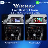 China Viknav Linux Interface Box for Citroen C3 C4 C4L C5 2014-2016 with 2GB RAM 1GB Flash Wireless CarPlay Android Auto for sale