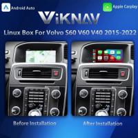 China ViKNAV Linux Interface Box for Volvo S60 V60 V40 2015-2022 Wireless CarPlay 2GB RAM for sale