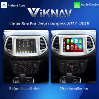 China Viknav Linux Interface Box for Jeep Compass 2017-2019 Wireless CarPlay Android Auto 2GB RAM for sale