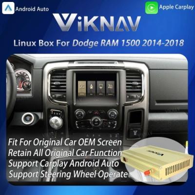 China Viknav Linux Interface Box for Dodge RAM 1500 2014-2018 with 2GB RAM Wireless CarPlay Android Auto for sale
