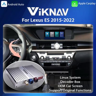 China Viknav Linux System for Lexus ES 2015-2022 with 2GB RAM Wireless CarPlay Android Auto Upgrade for sale