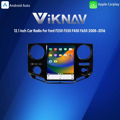 China Viknav 12.1 Inch Touch Screen Car Radio for Ford F250 F350 F450 F650 2008-2016 with 8GB RAM 128GB Storage Android Auto CarPlay for sale