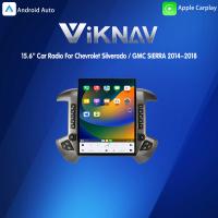 China VIKNAV 15.6-inch Android 13 Car Radio for Chevrolet Silverado GMC Sierra 2014-2018 with 8GB RAM 128GB ROM for sale