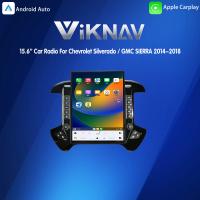 China VIKNAV 15.6 Inch Android Car Radio for Chevrolet Silverado GMC Sierra 2014-2018 with 8GB RAM 128GB ROM for sale