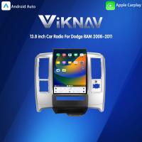 China VIKNAV 13.8 Inch Android 13 Car Radio for Dodge RAM 2008-2011 with 8GB RAM 128GB ROM Wireless CarPlay for sale