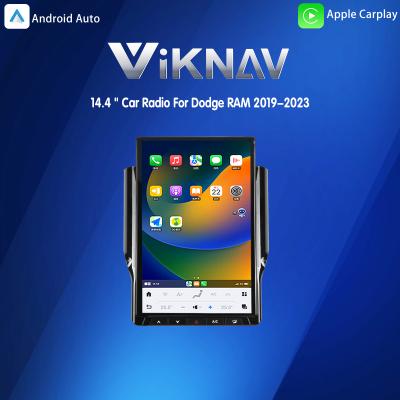 China VIKNAV 14.4-inch Android 13 Car Radio for Dodge RAM 2019-2023 with Wireless CarPlay, 8GB RAM 128GB ROM for sale