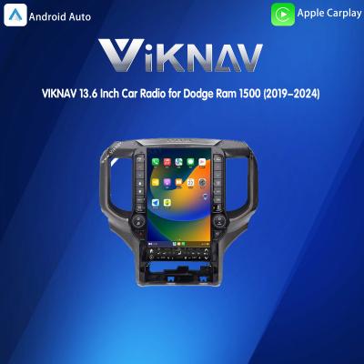 China VIKNAV 13.6 Inch Android Car Radio for Dodge Ram 1500 2019-2024 with 4GB RAM 64GB ROM Wireless CarPlay for sale