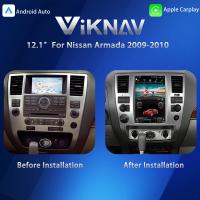 China Viknav 12.1 Inch Android Auto Car Radio for Nissan Armada 2009-2010 with 8GB RAM 128GB ROM and GPS Navigation for sale