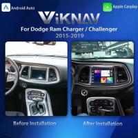 China Viknav 8GB RAM 128GB ROM Car Radio Stereo for Dodge Ram Charger/Challenger 2015-2019 with GPS Navigation & Wireless CarPlay for sale