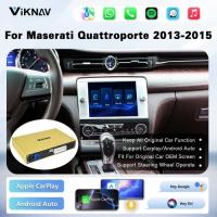 China Viknav Linux System Wireless Carplay Android Auto Decorder Box for Maserati Quattroporte 2013-2015 Decoding Box Upgrade Interface Autolink Airplay for sale