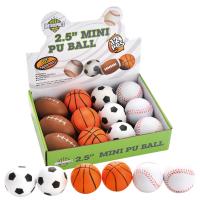 China Kids And Adults Football Stress Ball Custom Logo Printed PU Basketball Toy for sale