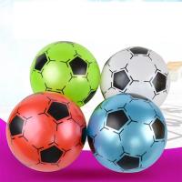 China Customized Children Inflatable PVC Soccer Ball Toy Football Shape Bouncing Gift for sale