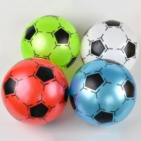 China Customized Children Inflatable PVC Soccer Ball Toy Football Shape Bouncing Gift for sale