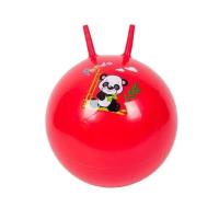 China Odorless PVC Jumping Bouncy Ball With Handle For Adults Non Toxic for sale
