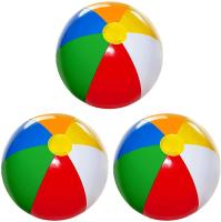 China Multicolored 24 Inch PVC Beach Ball Antiwear Waterproof Ecofriendly for sale