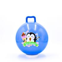 China Nontoxic Red Large Bouncy Balls With Handles Odorless Ultralight for sale