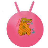 China ROHS Thickened Rubber Big Bouncy Balls With Handles Antiburst for sale