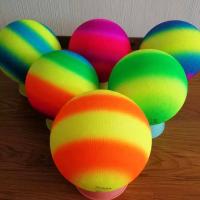 China PVC Bouncy 7 Inch Playground Ball Nontoxic Thickened Pantone Color for sale
