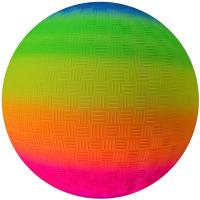 China Nontoxic Antiburst Rainbow Playground Ball , Multifunctional Rubber Play Ball for sale