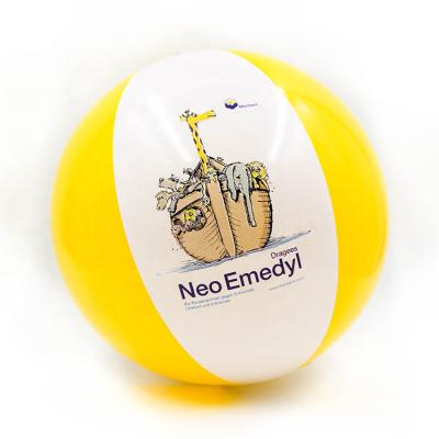 China Antiwear PVC 12 Inch Inflatable Beach Ball , Ultralight Custom Printed Beach Balls for sale
