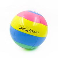 China Antiwear PVC 12 Inch Inflatable Beach Ball , Ultralight Custom Printed Beach Balls for sale