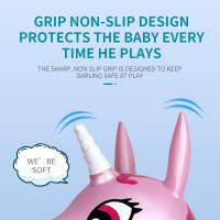 China Antiwear Unicorn Inflatable Animal Bouncer Multi Function Tasteless for sale