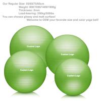 China Nontoxic Odorless Eco Friendly Yoga Ball , Antiwear Inflatable Exercise Ball for sale