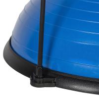 China Diameter 58cm Half Blue PVC Yoga Ball Explosion Proof Thickened for sale