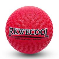 China Harmless Lightweight Red Rubber Ball Dodgeball Nonslip Bouncy Bulk for sale