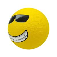 China Nonslip Smiley Face Rubber Bounce Ball Multifunctional Reusable for sale
