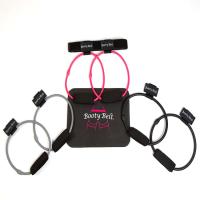 China Nonslip elastic exercise bands with handles , Latex fitness insanity resistance bands for sale
