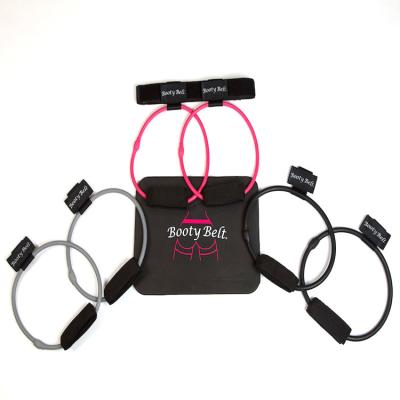 China Nonslip elastic exercise bands with handles , Latex fitness insanity resistance bands for sale