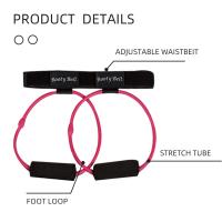 China Nonslip elastic exercise bands with handles , Latex fitness insanity resistance bands for sale