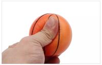 China Antiwear Mini Basketball PU Foam Ball Odorless Nontoxic For Stress Releasing for sale