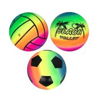 China Rainbow Dodge Inflatable Toy Ball Multicolored Wear Resistant for sale