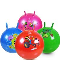 China Lightweight PVC Bouncy Hopper Ball , Nontoxic Hop Bouncy Ball With Handle for sale