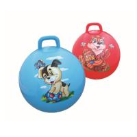 China Bearing 100kg Bounce Space Hopper , Nontoxic Inflatable Bouncy Ball With Handle for sale