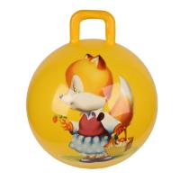 China Inflatable PVC Bouncing Kids Toy Balls Nontoxic Antiwear With Handle for sale