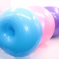 China Antibrust Odorless Donut Exercise Ball , Multicolored Yoga Donut Ball for sale