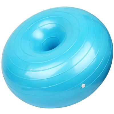 China Nonslip Donut PVC Yoga Ball Wear Resistant Recycled For Indoor Sports for sale