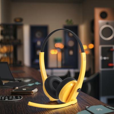 China 2026 ANC Call Center Headset Compatible with PC Telephone Mobile Dual-Mic ENC Rotatable Boom Mic Adjustable  CE ROHS Certified for sale