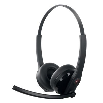China TX06CE Call Center 2 in 1 Wireless and Wired ENC Wired Headphones Dual-Mic Noise Cancelling Headset for sale