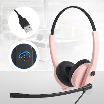 China Wired Call Center Headset 2025 ENC+DSP Dual Noise Cancellation USB/Type-C3.5mm Triple ConnectivityLCD Display12H Talk Time for sale