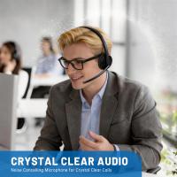 China Scorpion #1093 Wired 3.5mm/USB/type-c + USB Stereo Business Headset ENC Noise Cancellation Headset for sale